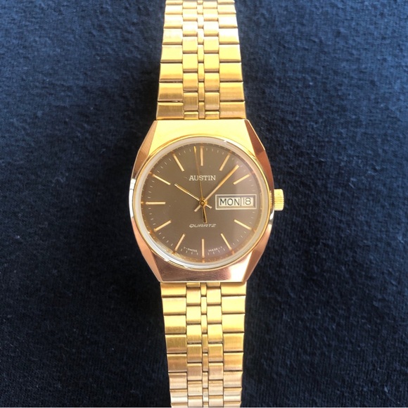 Austin | Accessories | Vintage Goldplated Austin Quartz Wrist Watch ...